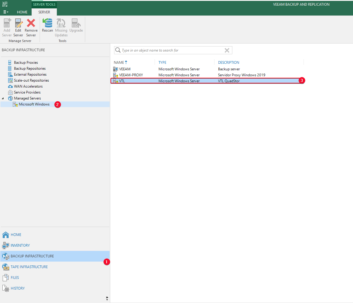 Configurar QuadStor VTL con Veeam Backup & Replication v10 - WitcherIT