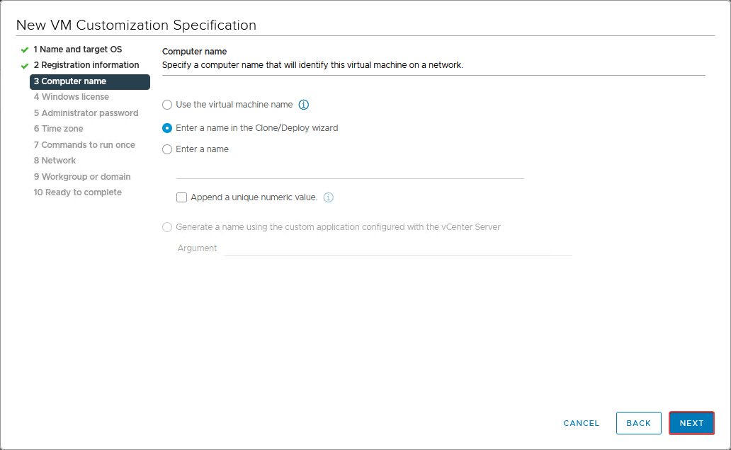 Como Crear Un Vmware Guest Customization Specification Witcherit