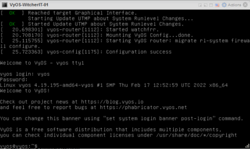 Instalación y configuración del router virtual VyOS - WitcherIT
