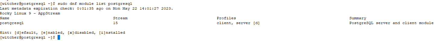 Como instalar PostgreSQL 15 en Rocky Linux 9 - WitcherIT